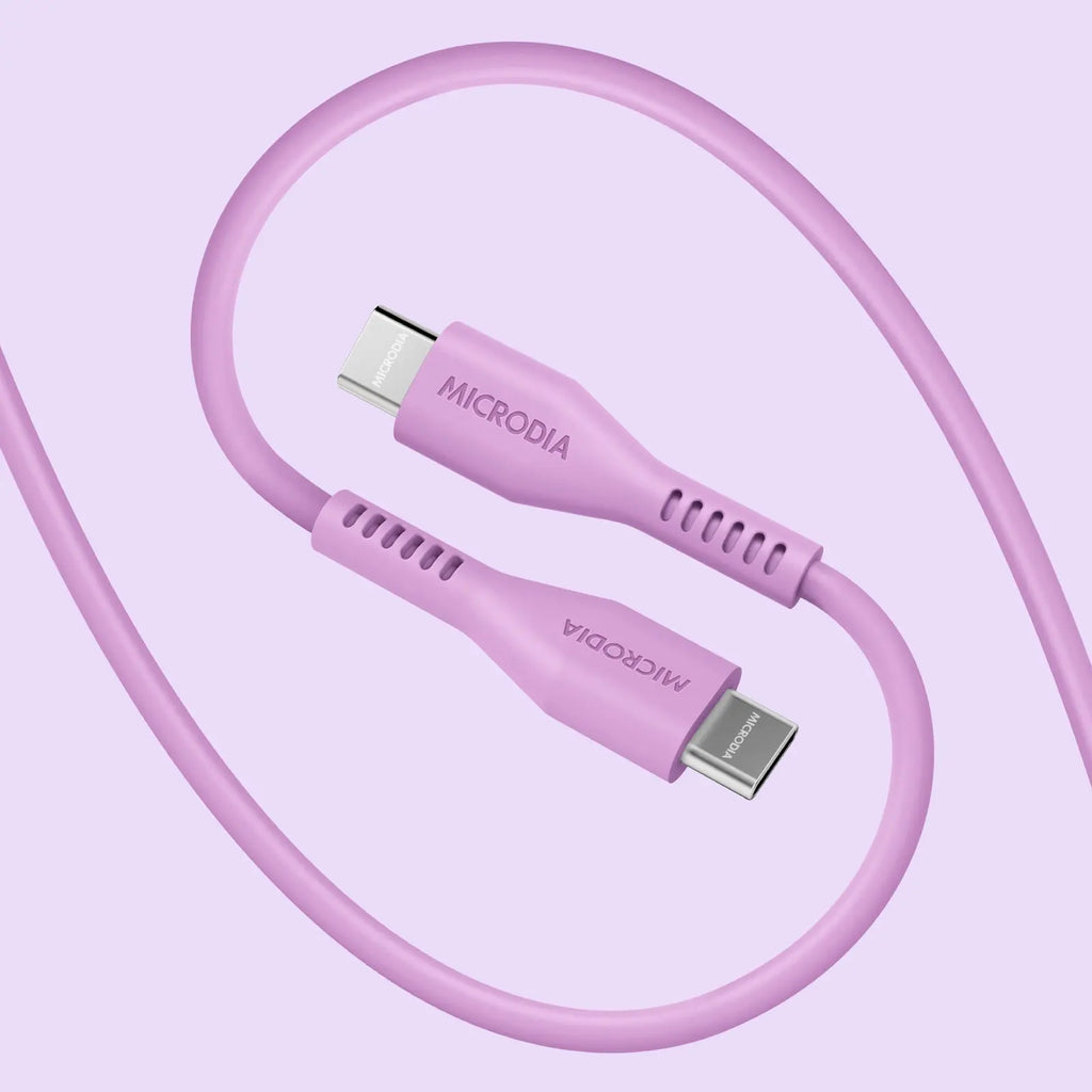 MICRODIA Fruitywire™ Liquid Silicon USB-C to USB-C Cable | Lavender ...
