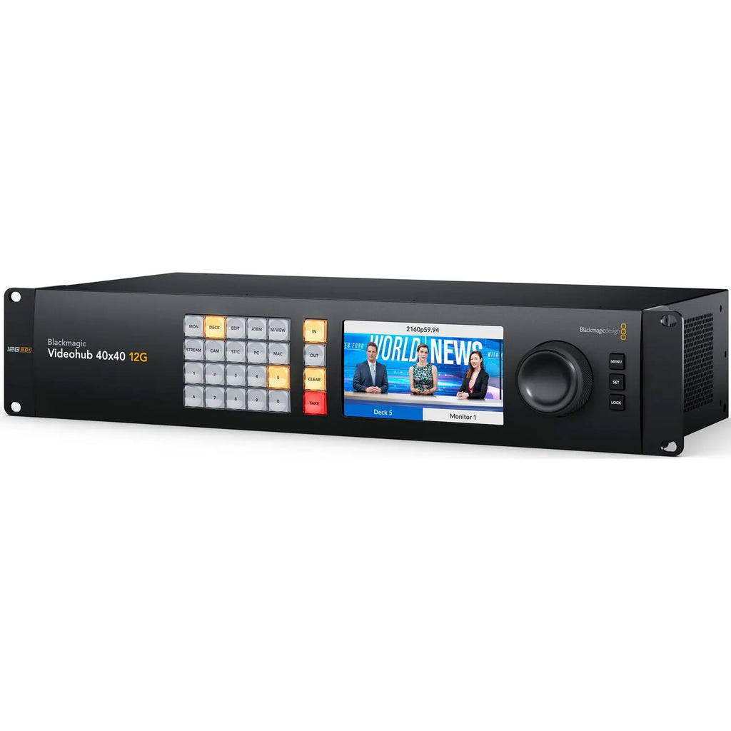 Blackmagic Design Videohub 40x40 12G Video Router - Videoguys ...