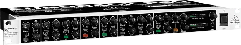 Behringer RX1602 16-Input Ultra-Low Noise Rack Line Mixer - Videoguys ...