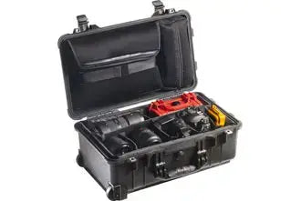 Pelican 1510SC Studio Case with Lid Organiser and Yellow – Videoguys ...